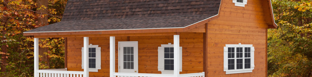 Frontier Cabin With A-Frame Roof & Porch - Weaver Barns