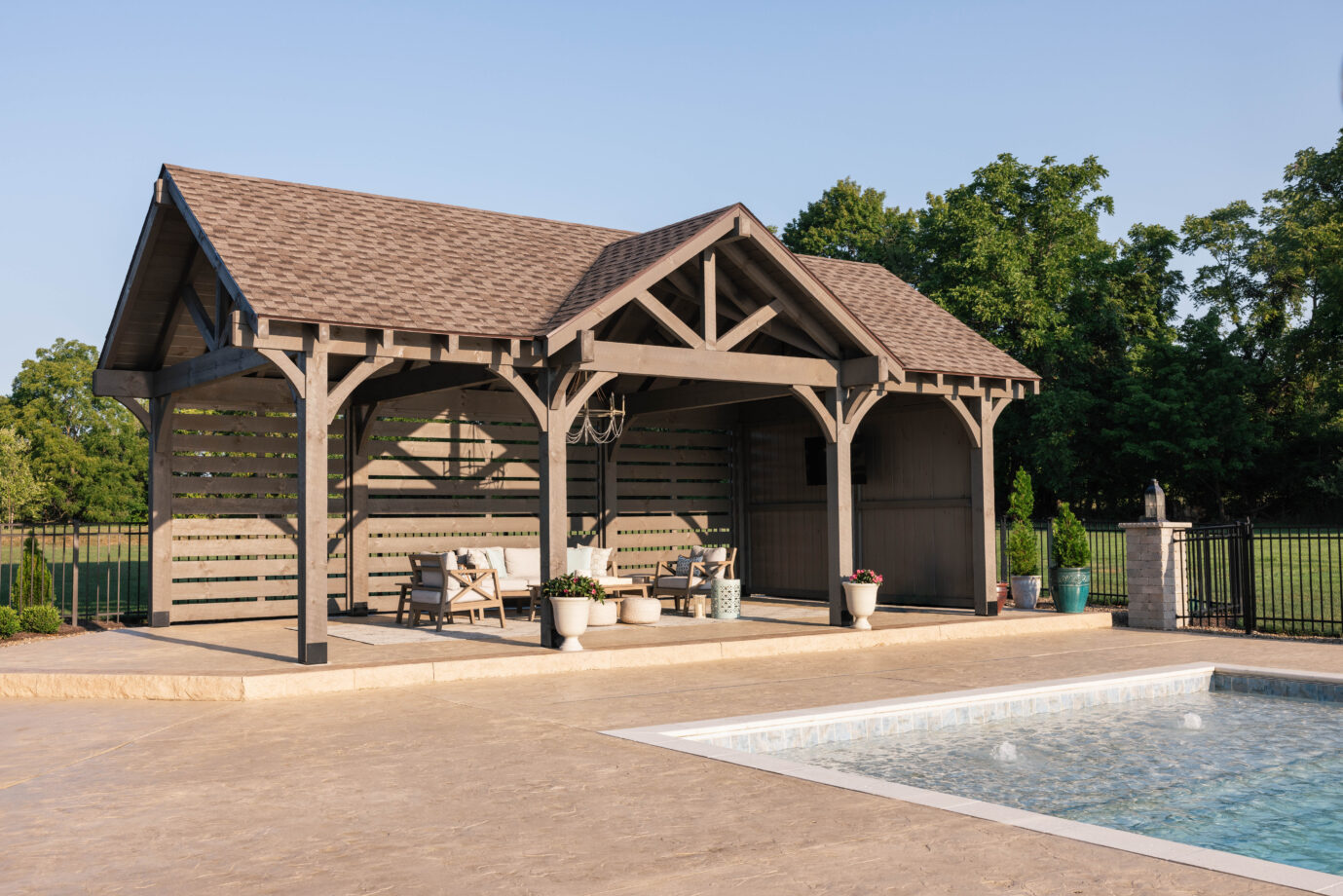 Timber Ridge Wood Pavilion - Weaver Barns
