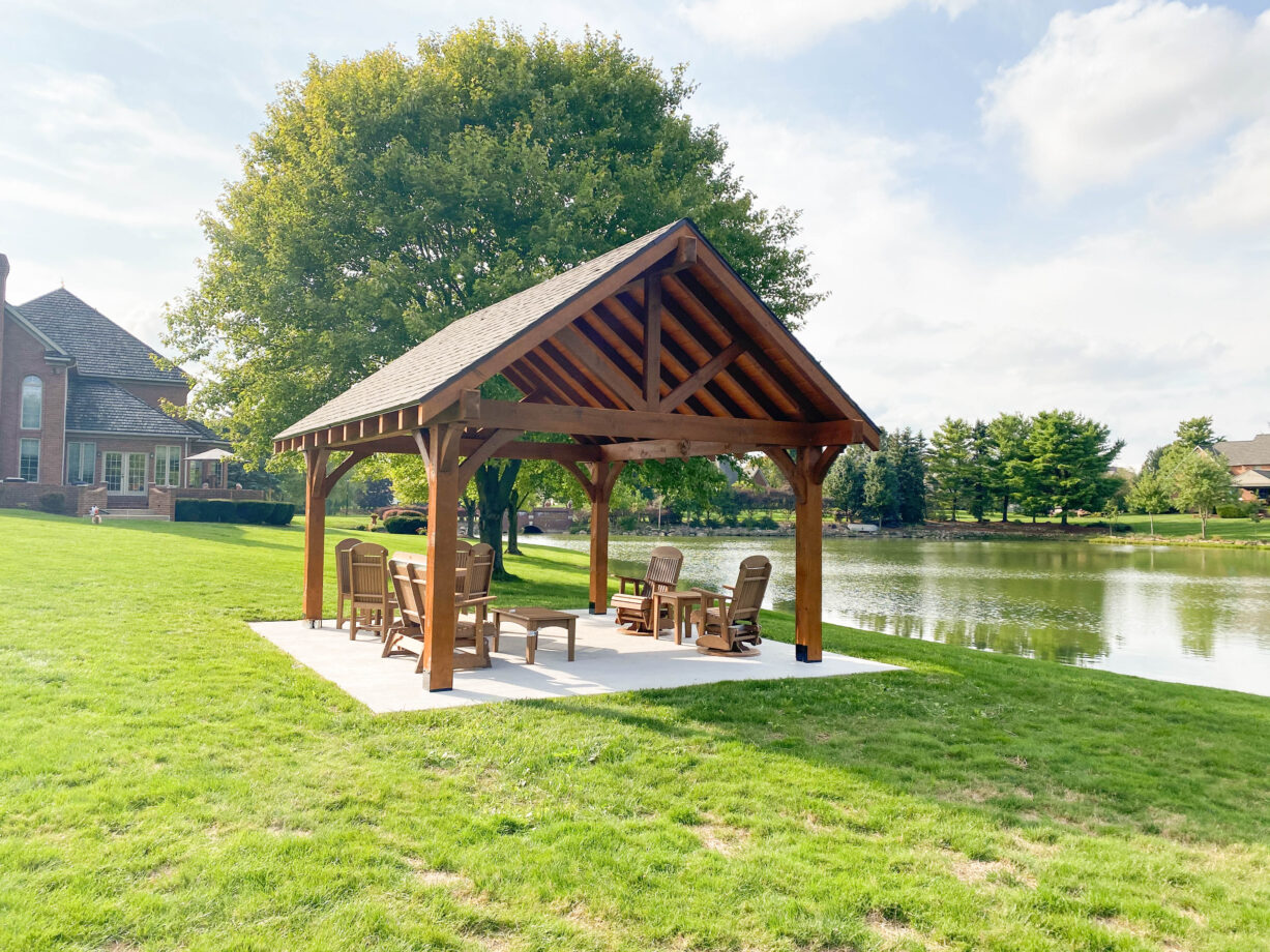 Timber Ridge Wood Pavilion - Weaver Barns