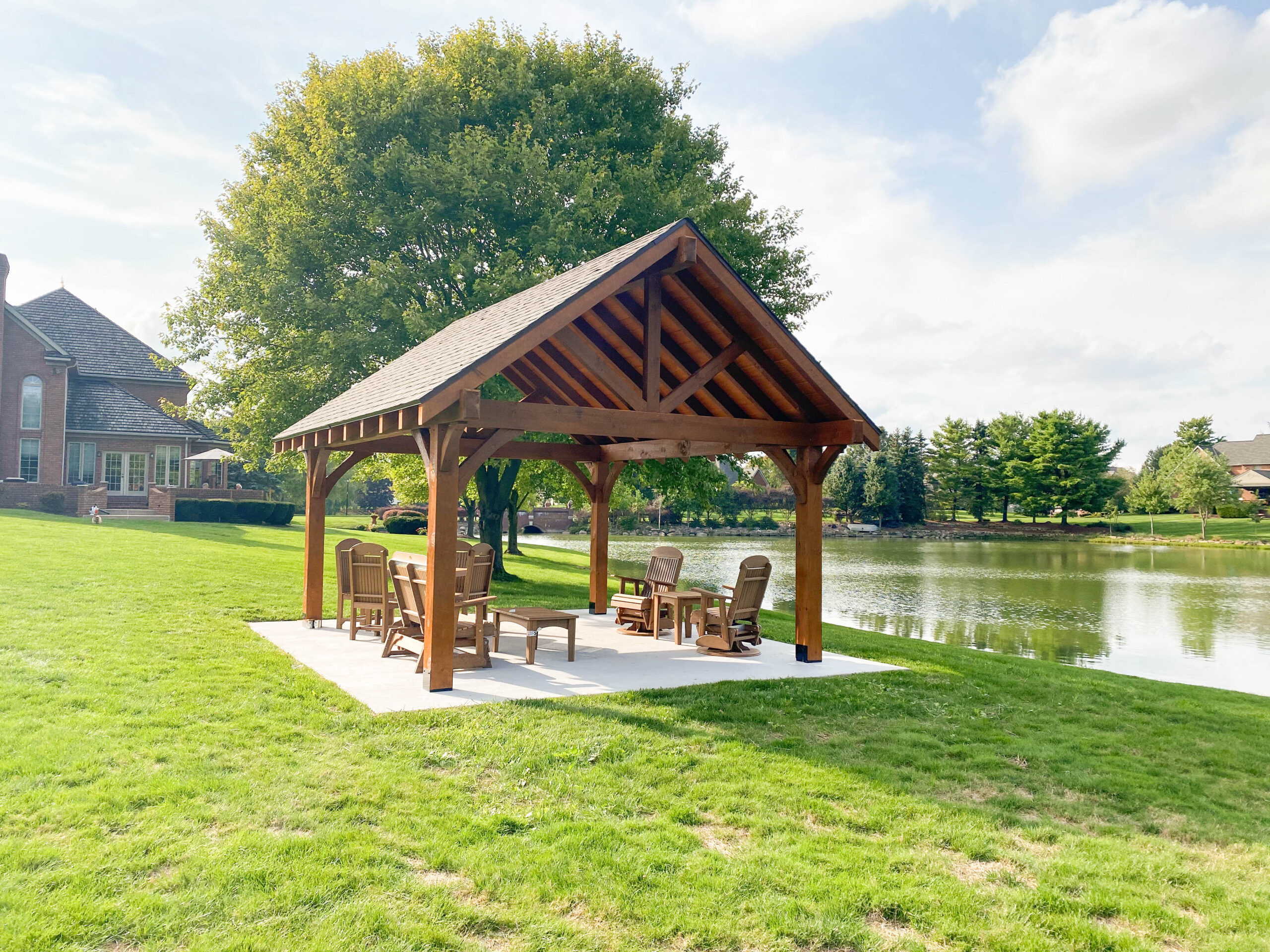 Timber Ridge Wood Pavilion - Weaver Barns